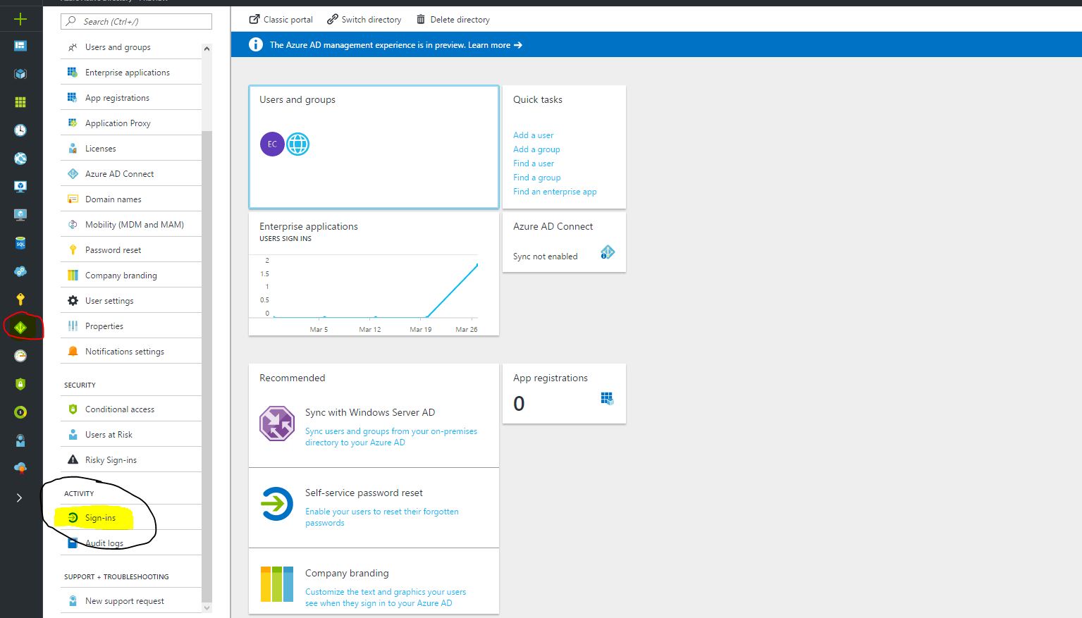 Sign-in Activity Reports In The Azure Active Directory Portal - Preview